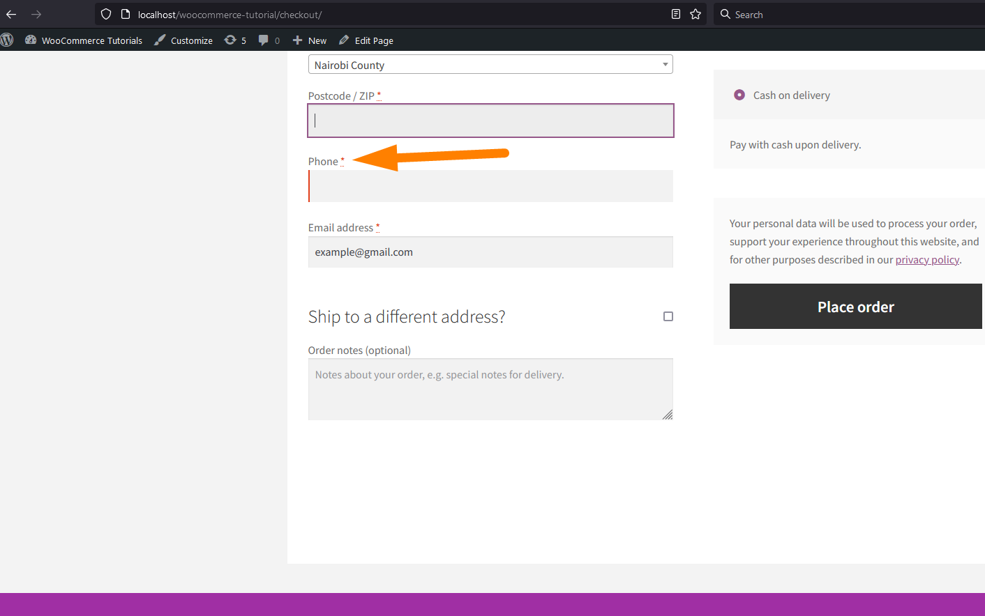 How To Make Phone Number Required WooCommerce NJENGAH